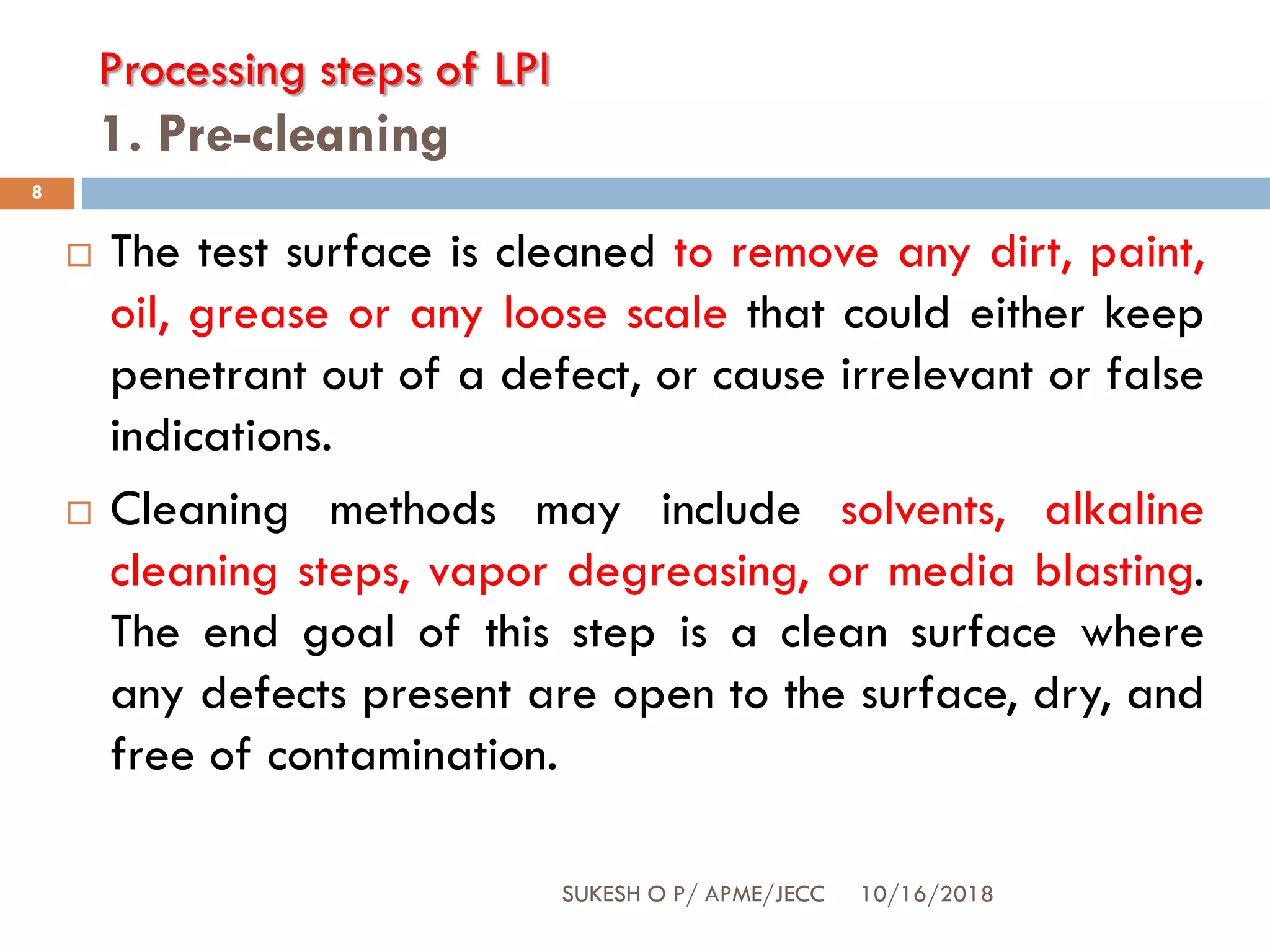 Liquid Penetrant Inspection (LPI)- NDT | PDF