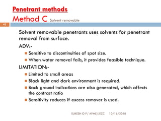 Liquid Penetrant Inspection (LPI)- NDT | PPT