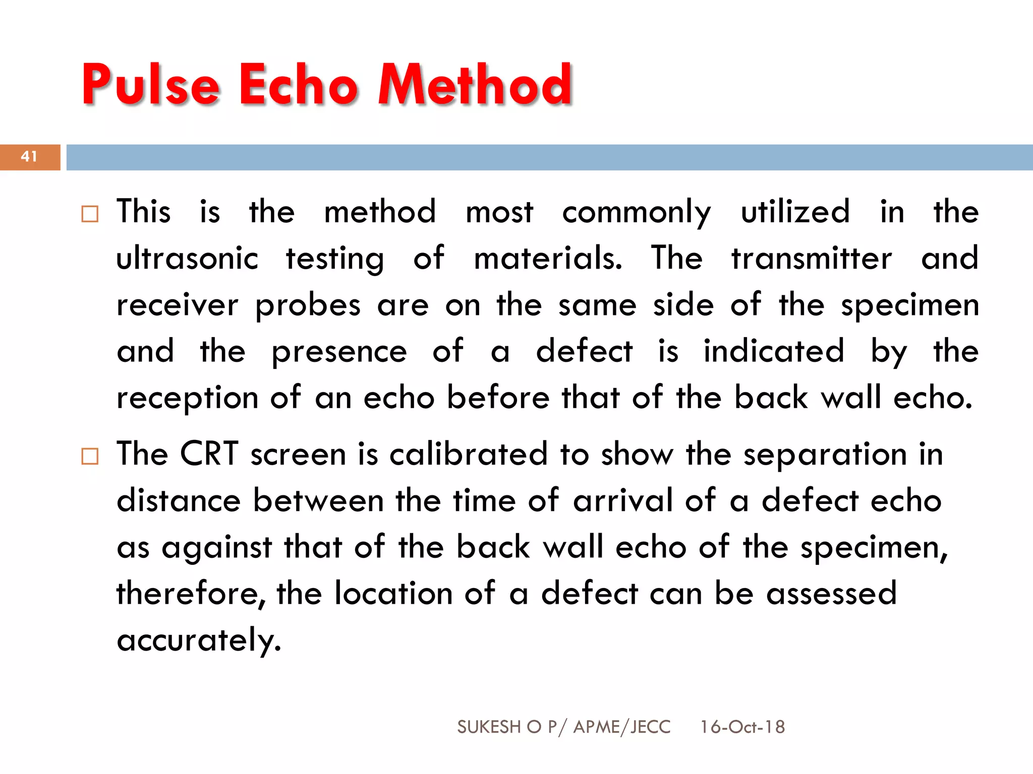 Ultrasonic Testing (UT)- NDT | PDF