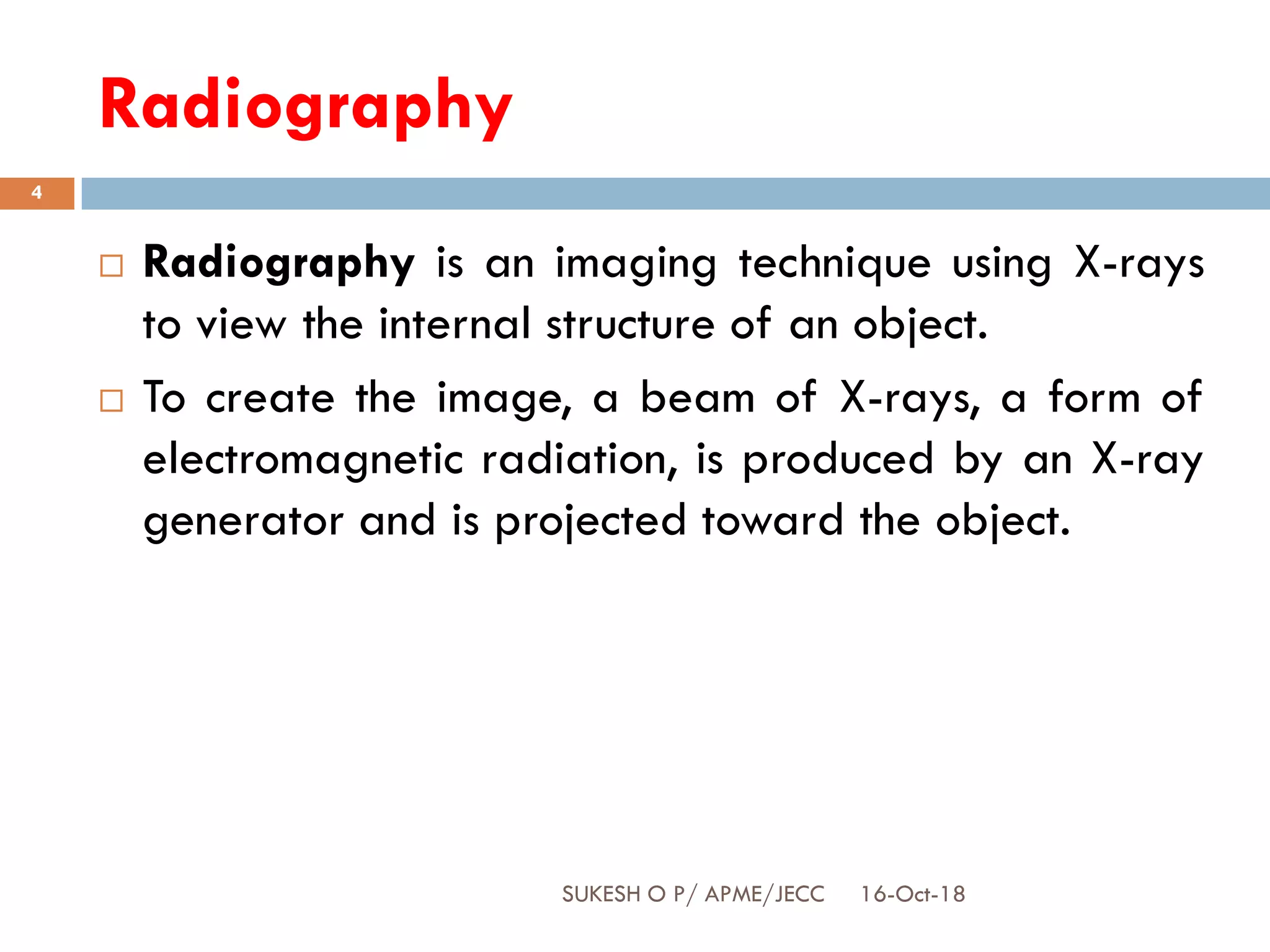 Radiographic Testing (RT)- NDT | PDF