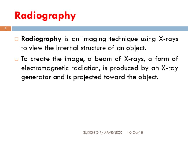 Radiographic Testing (RT)- NDT | PDF