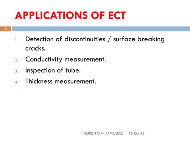 Eddy Current Testing (ECT)- NDT | PDF