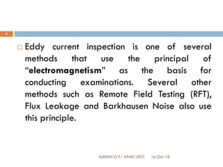 Eddy Current Testing (ECT)- NDT | PDF