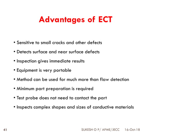 Eddy Current Testing (ECT)- NDT | PDF
