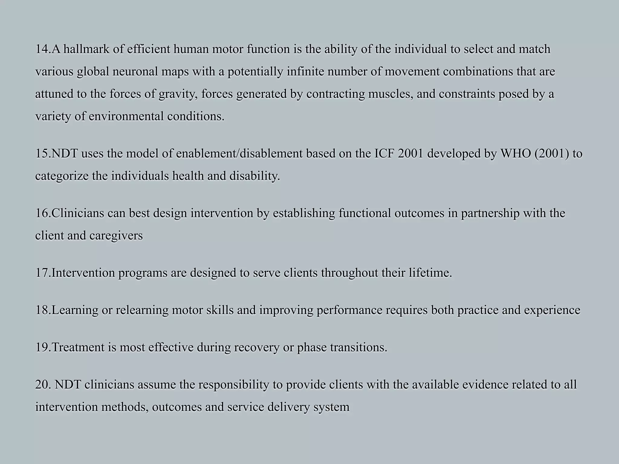 Neurodevelopmental Therapy (NDT) | PDF