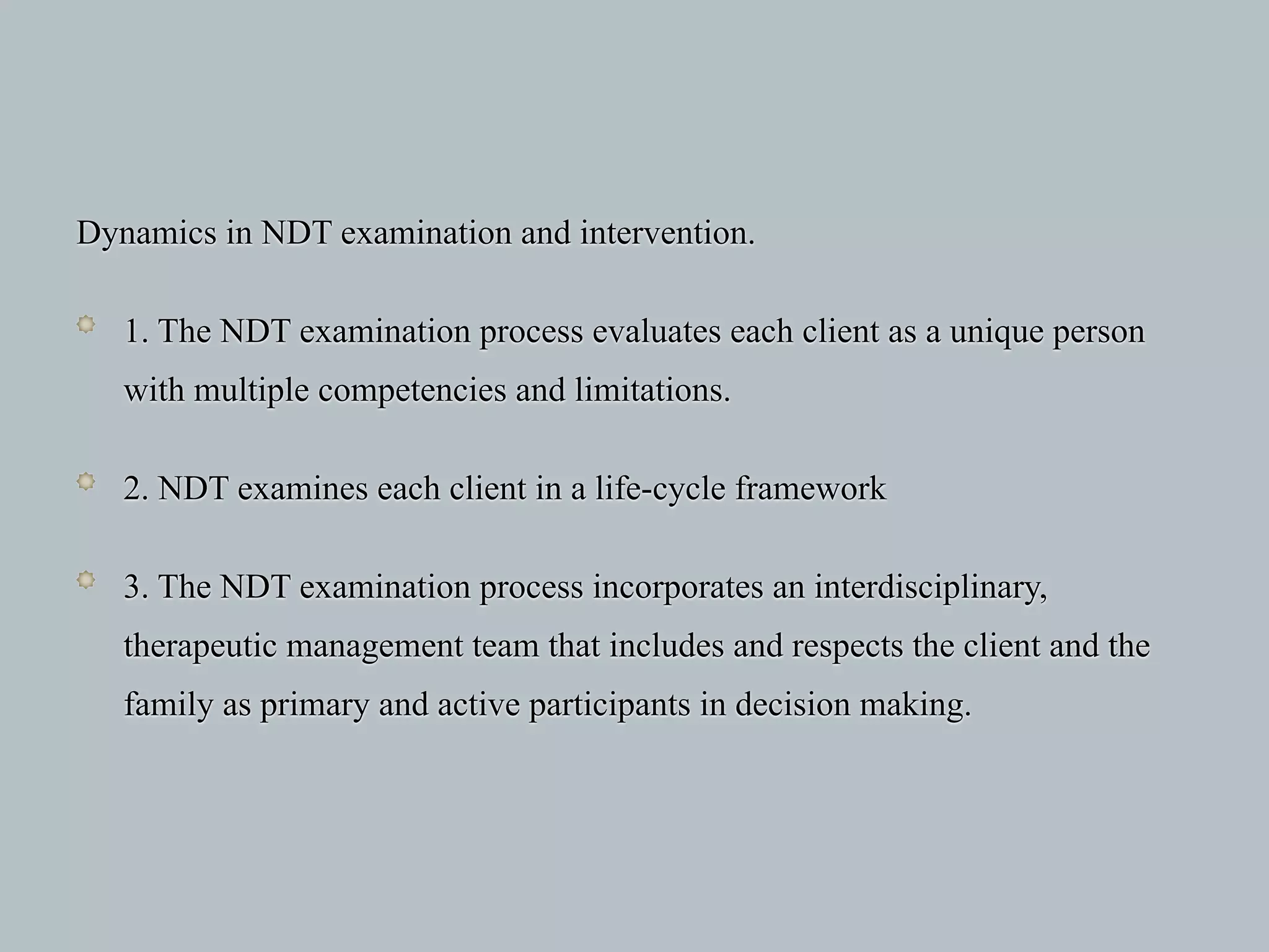Neurodevelopmental Therapy (NDT) | PDF