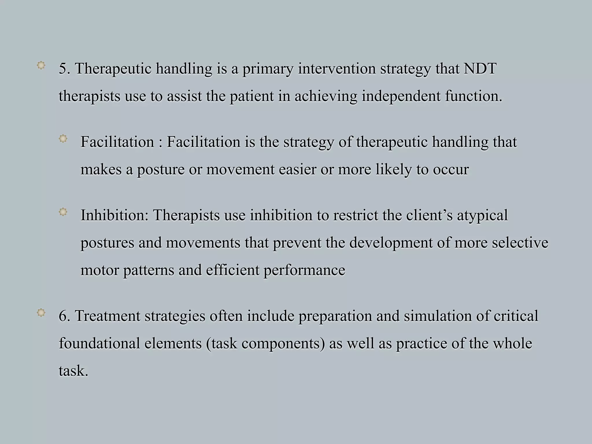 Neurodevelopmental Therapy (NDT) | PDF