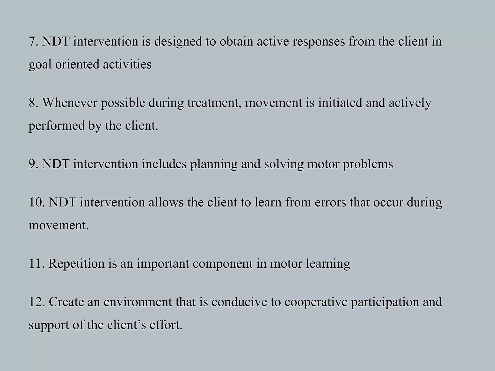 Neurodevelopmental Therapy (NDT) | PDF