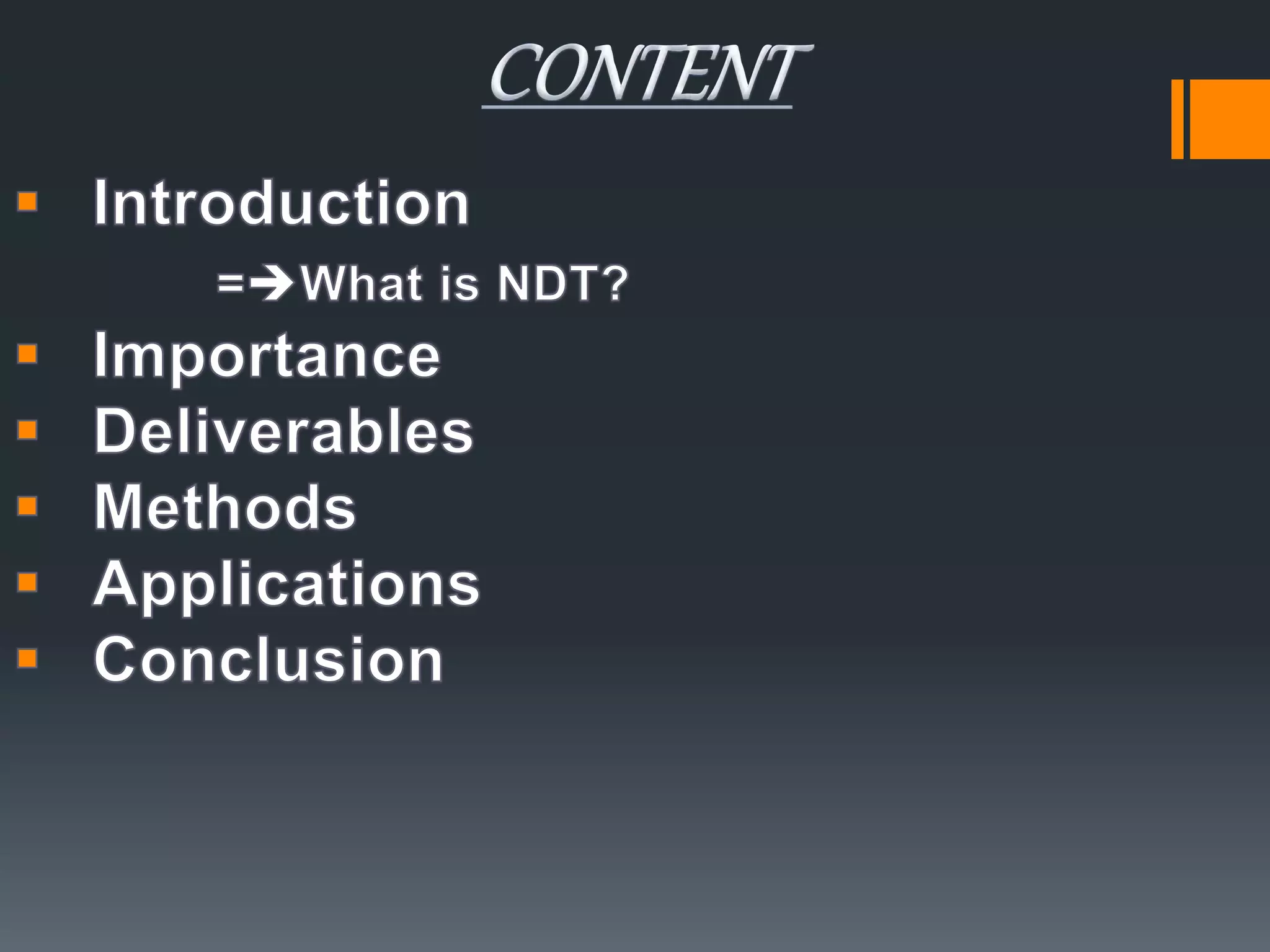 Non-destructive testing | PPT