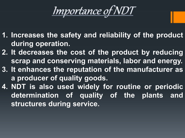 Non-destructive testing | PPT