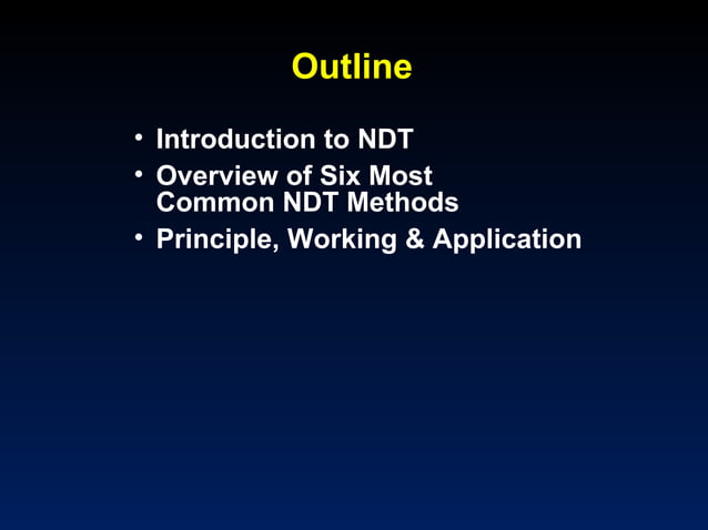 NDT presentation | PPT