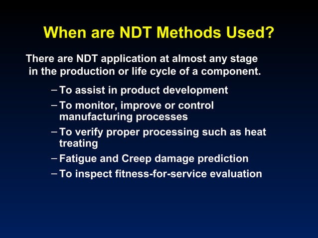 NDT presentation | PPT