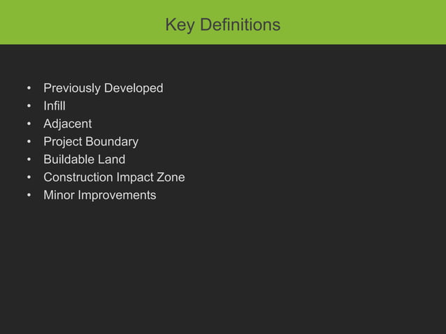 LEED-ND 251: Principles of LEED for Neighborhood Development | PPTX