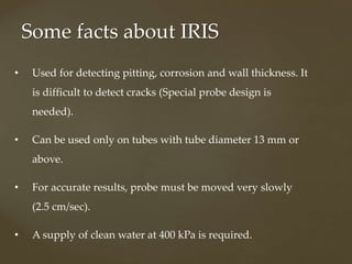 Tubular Non Destructive techniques (Remote field testing and Internal ...