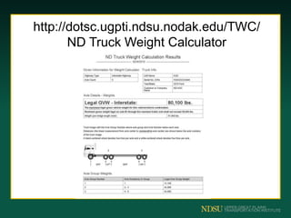 North Dakota Truck Weight Education | POTX