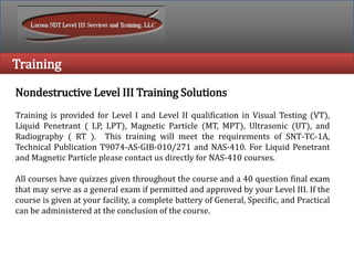 Ndt technician training | PDF