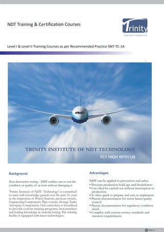 Trinity NDT, India training courses institute brochure | PDF ...