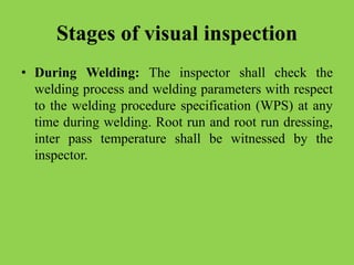 Ndt visual inspection | PPTX