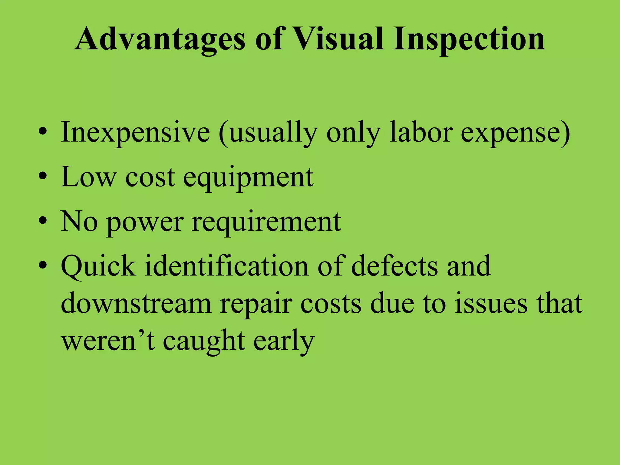 Ndt visual inspection | PPTX