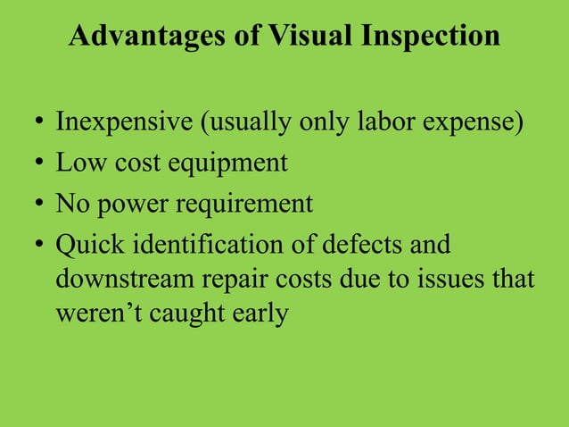 Ndt visual inspection | PPT