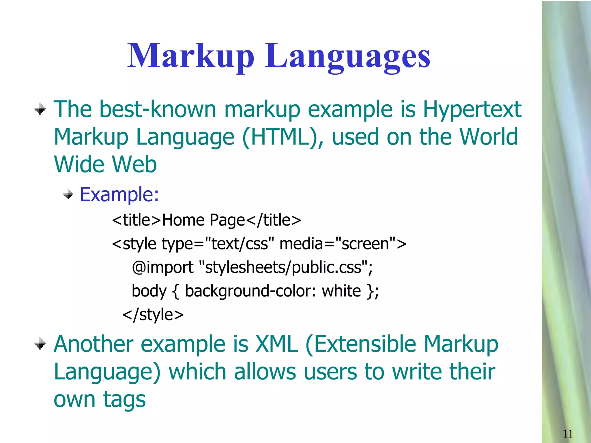 Ndu06 typesof language | PPTX | Programming Languages | Computing