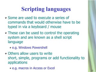 Ndu06 typesof language | PPTX | Programming Languages | Computing