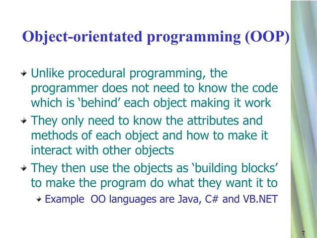 Ndu06 typesof language | PPTX | Programming Languages | Computing