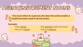 Another version of nouns that are derived from verbs | PPT