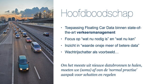 Floating Car Data and Traffic Management | PPT