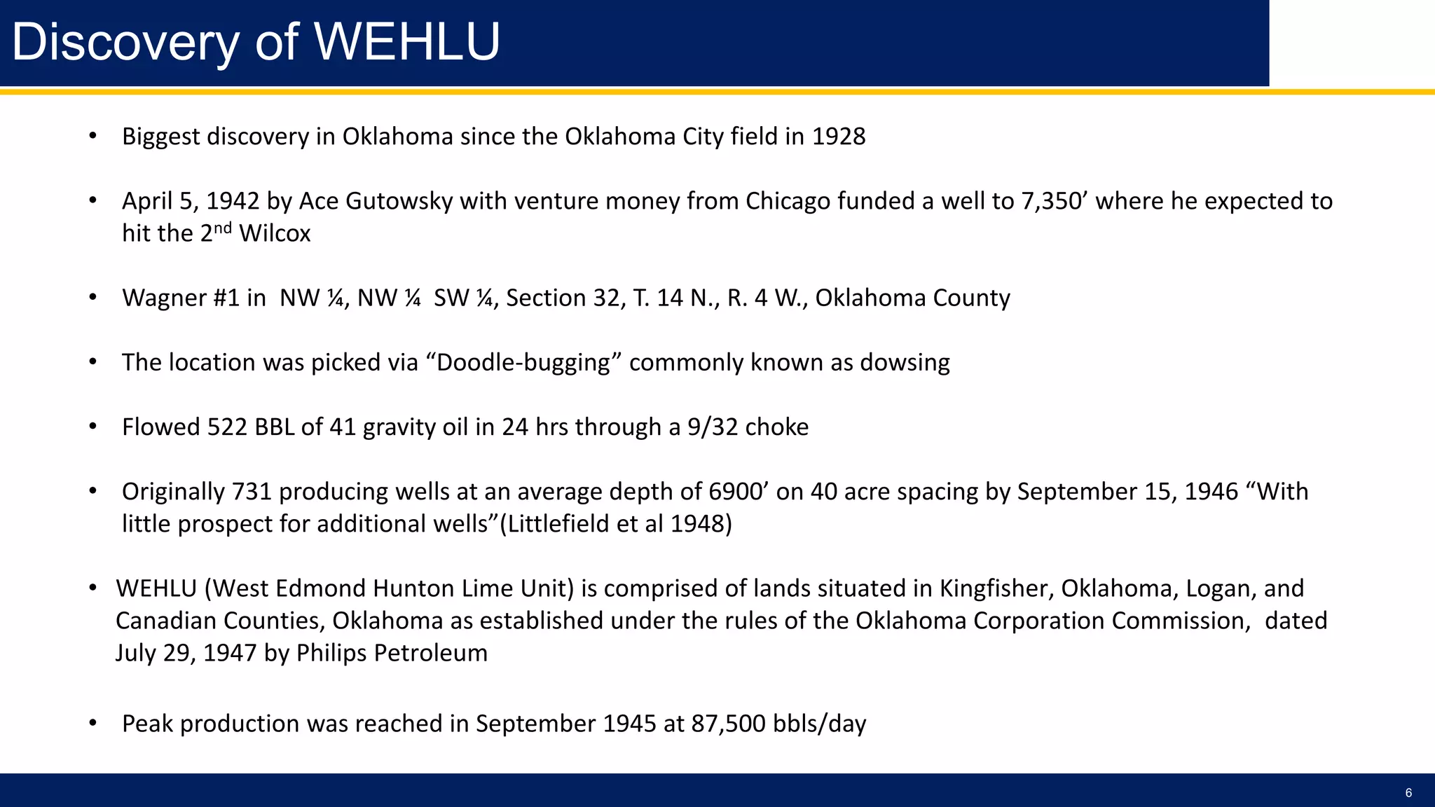 “The History of WEHLU from Conventional to Unconventional” | PDF