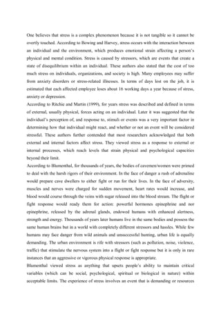 Report on factors_causing_stress among students | PDF
