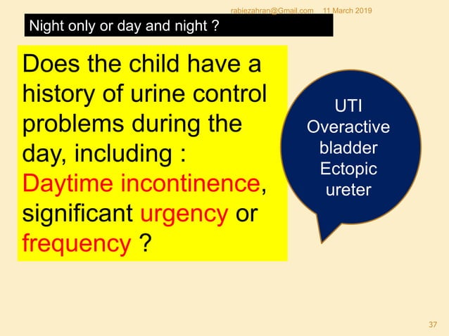 Nocturnal Enuresis | PPT