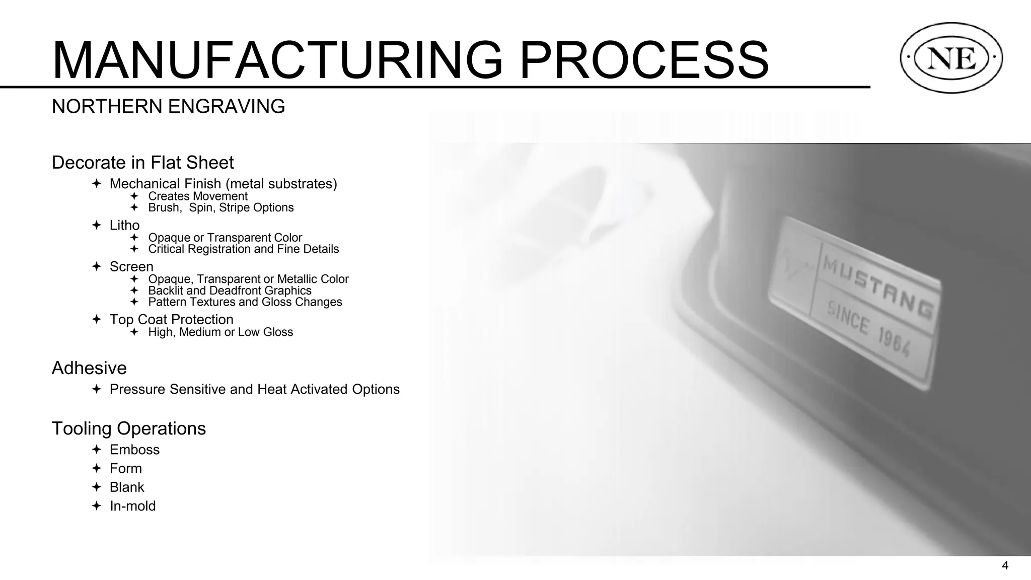 Northern Engraving | Modern Metal Trim, Nameplates and Appliance Panels ...