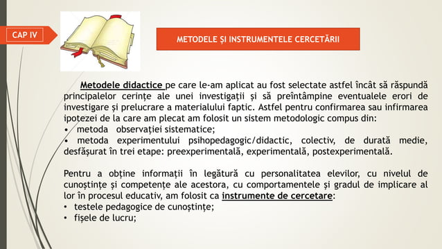Lucrare metodico-ştiinţifică pentru obţinerea gradului didactic I | PPTX