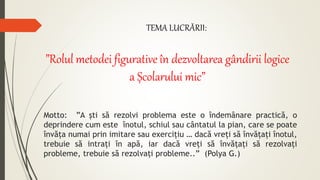Lucrare metodico-ştiinţifică pentru obţinerea gradului didactic I | PPTX
