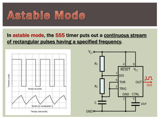 Ne555 Timer with simple circuits | PPTX