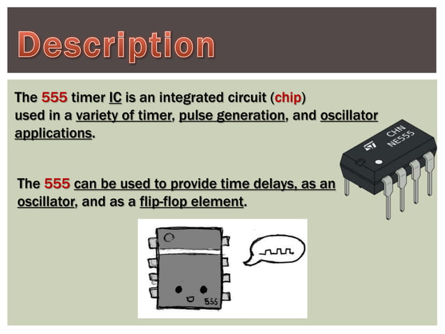 Ne555 Timer with simple circuits | PPTX