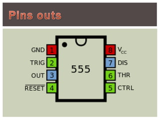 Ne555 Timer with simple circuits | PPTX