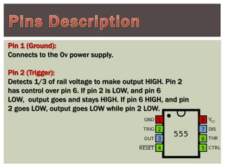 Ne555 Timer with simple circuits | PPTX