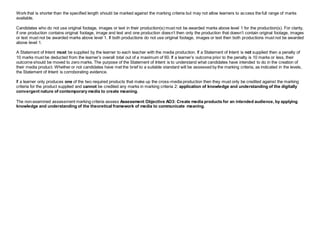 Nea brief alevel media2018_v2 | PDF