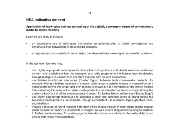 Nea brief alevel media2020 (1) | PDF