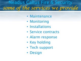 Neadus callus fire & security ltd | PPT