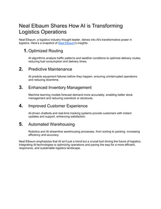 Neal Elbaum Shares How AI is Transforming Logistics Operations.pdf