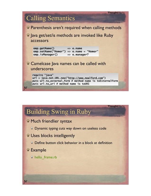 Introduction to JRuby | PDF