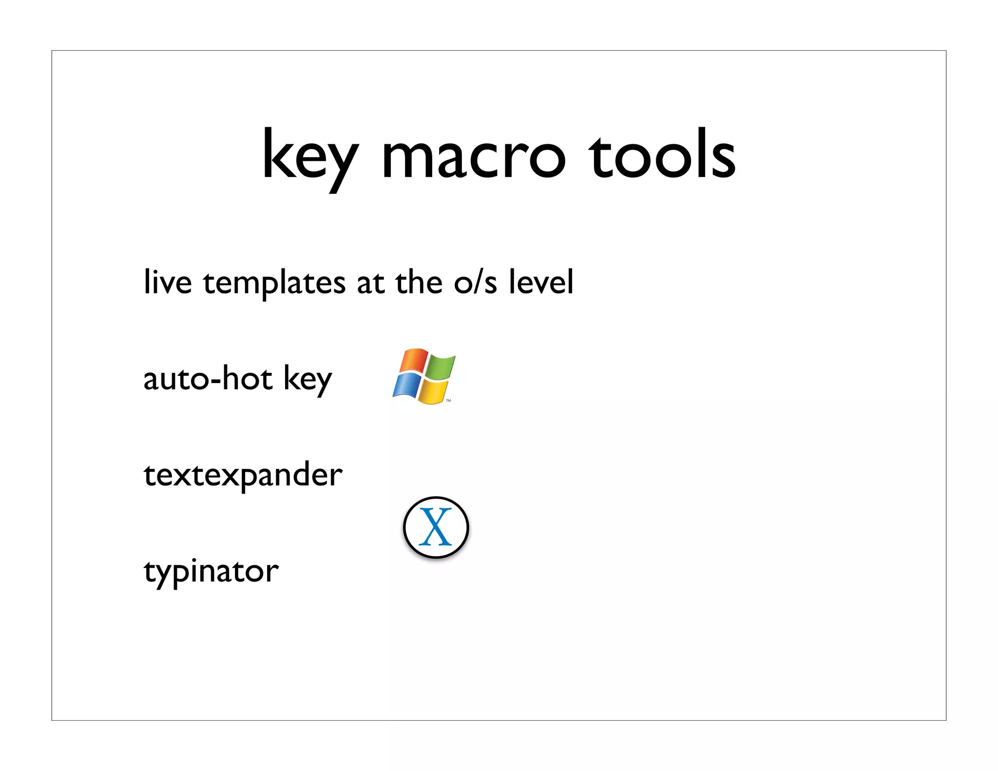 the productive programer: mechanics | PPT