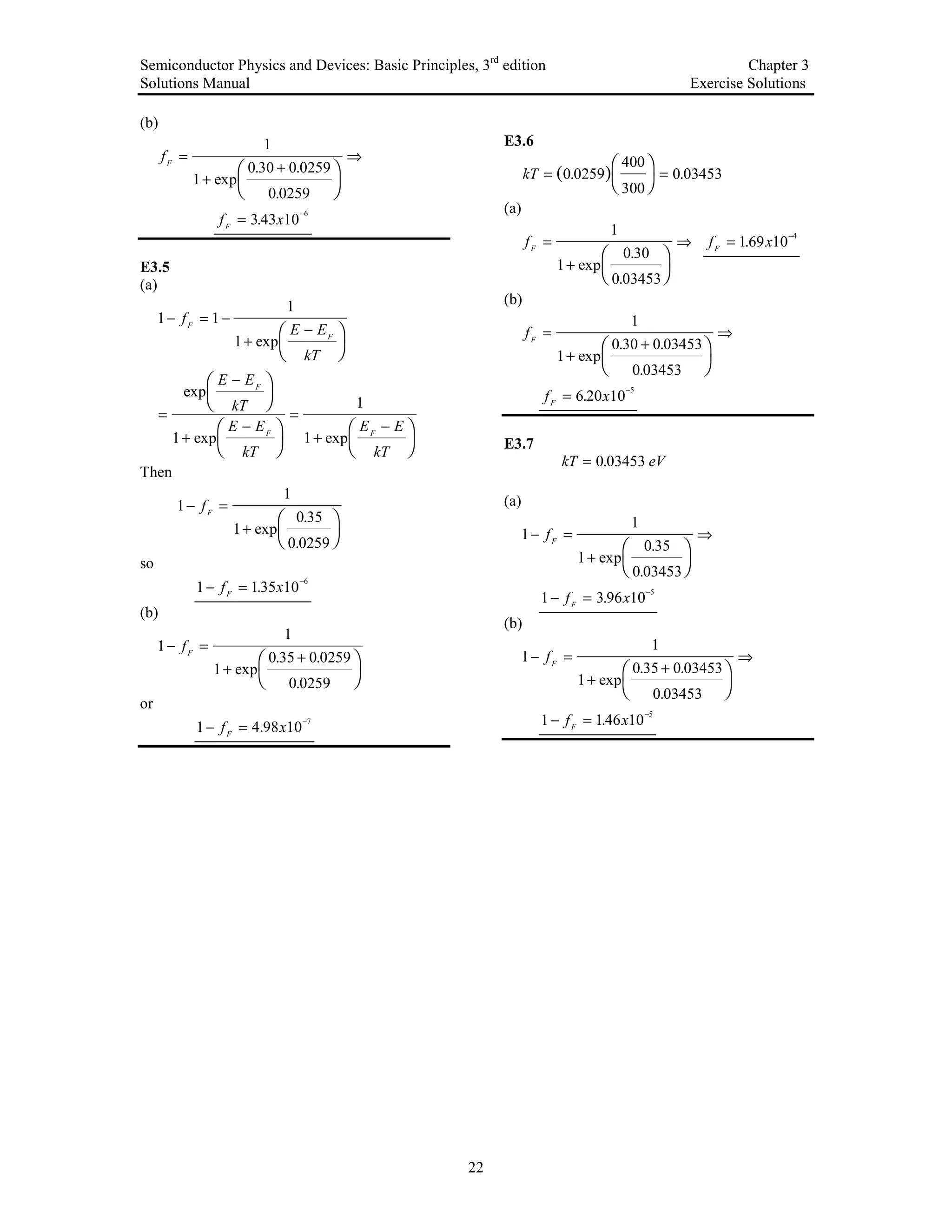 (Neamen)solution manual for semiconductor physics and devices 3ed | PDF