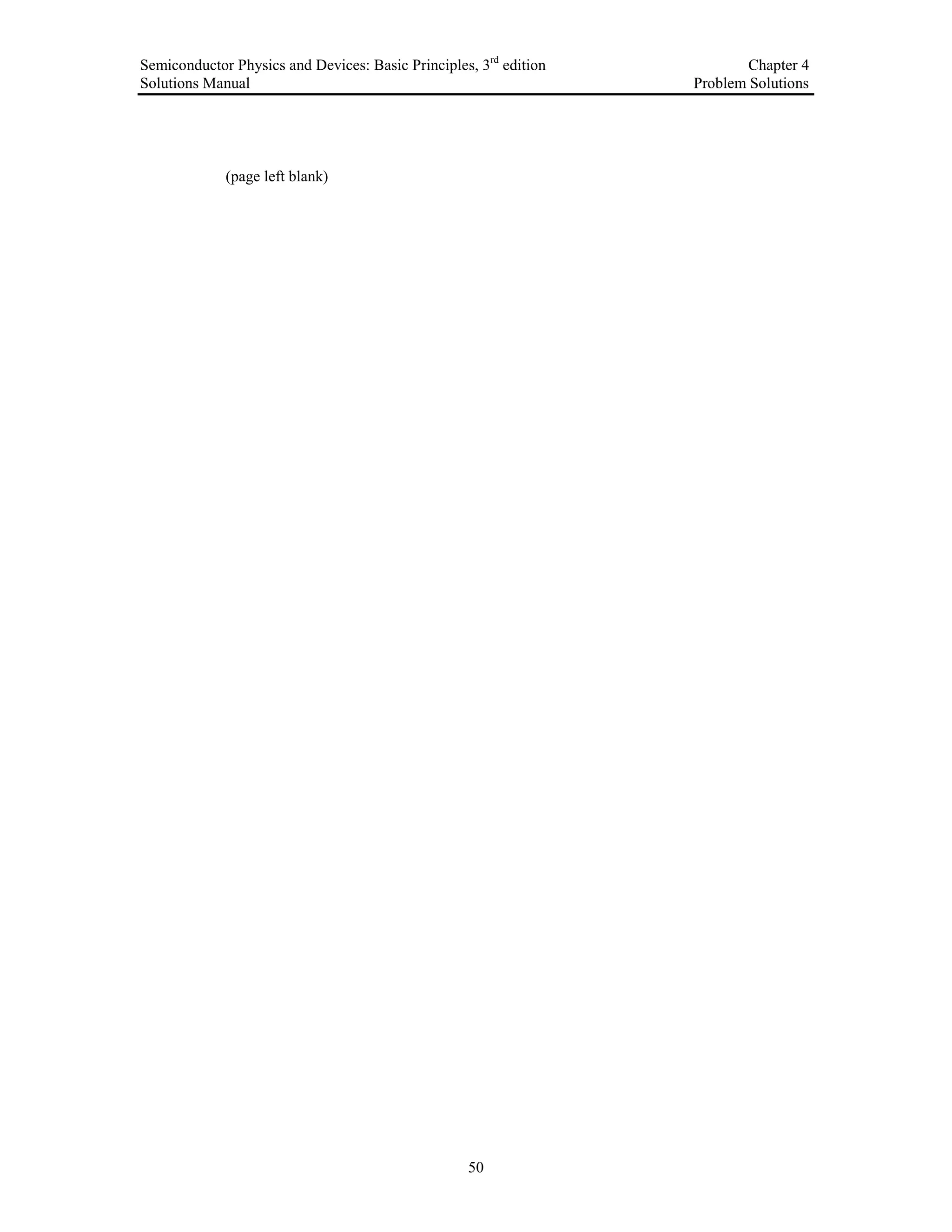 (Neamen)solution manual for semiconductor physics and devices 3ed | PDF