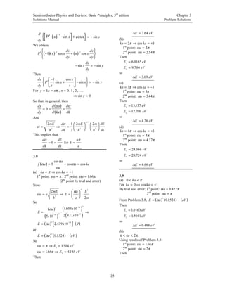 (Neamen)solution manual for semiconductor physics and devices 3ed | PDF