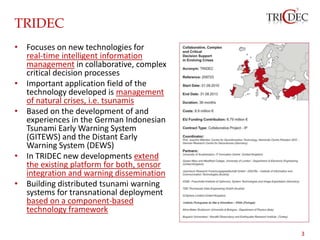 The TRIDEC system in the NEAMWave12 exercise | PPT