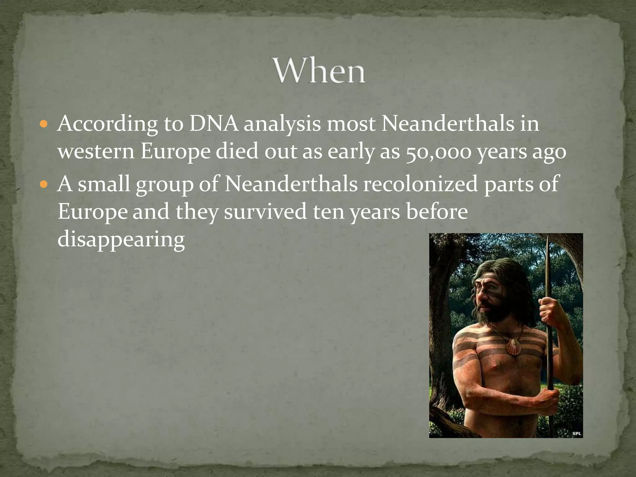 Neanderthal extinction powerpoint | PPTX